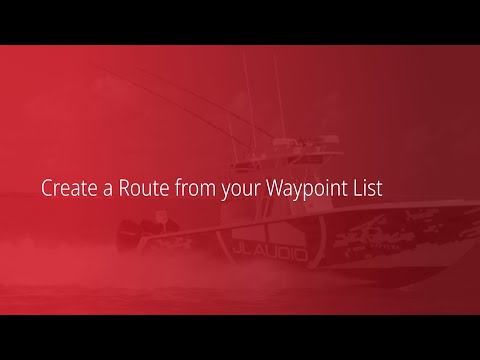 Simrad NSSevo3S | Create a Route from Waypoint List