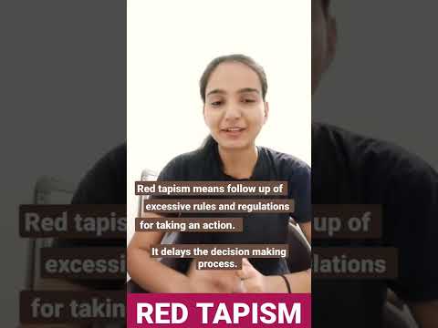 WHAT IS RED TAPISM ?|| 1 MINUTE ECONOMICS || BY BHARTI RUPANI||