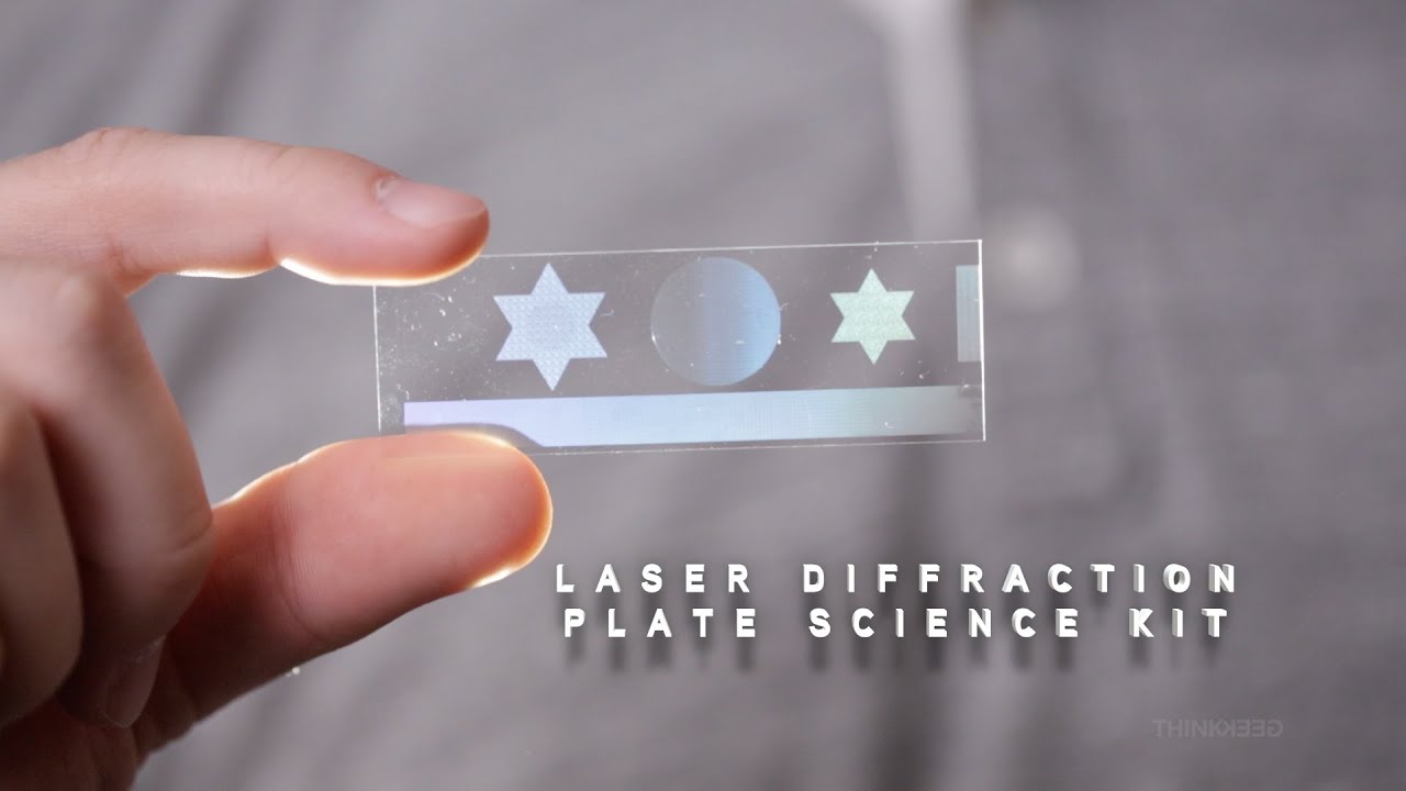 Laser Diffraction Plate Science Kit from ThinkGeek