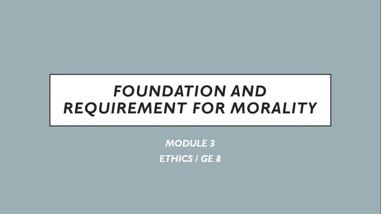 MODULE 3 / ETHICS