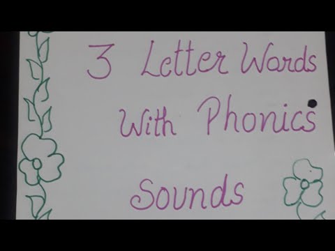 3 Letter Words with Phonics Sounds" fort education"