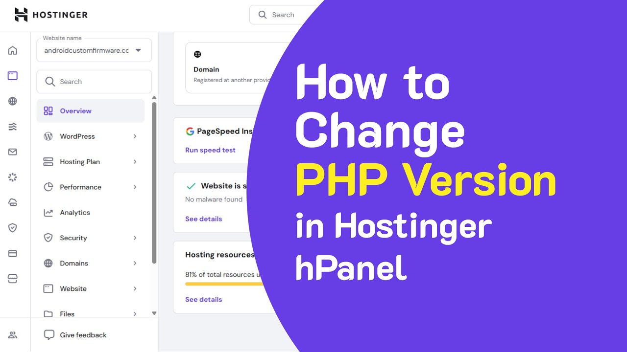 Change PHP Version in Hostinger Web Hosting Panel – Quick & Easy Guide #hostingertutorial