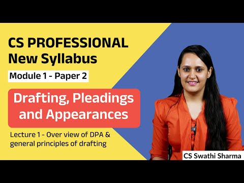 DPA Syllabus Overview | CS Professional New | Coaching Classes in English | CS Swathi Sharma