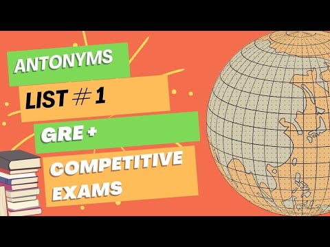 Master Antonyms - List # 1