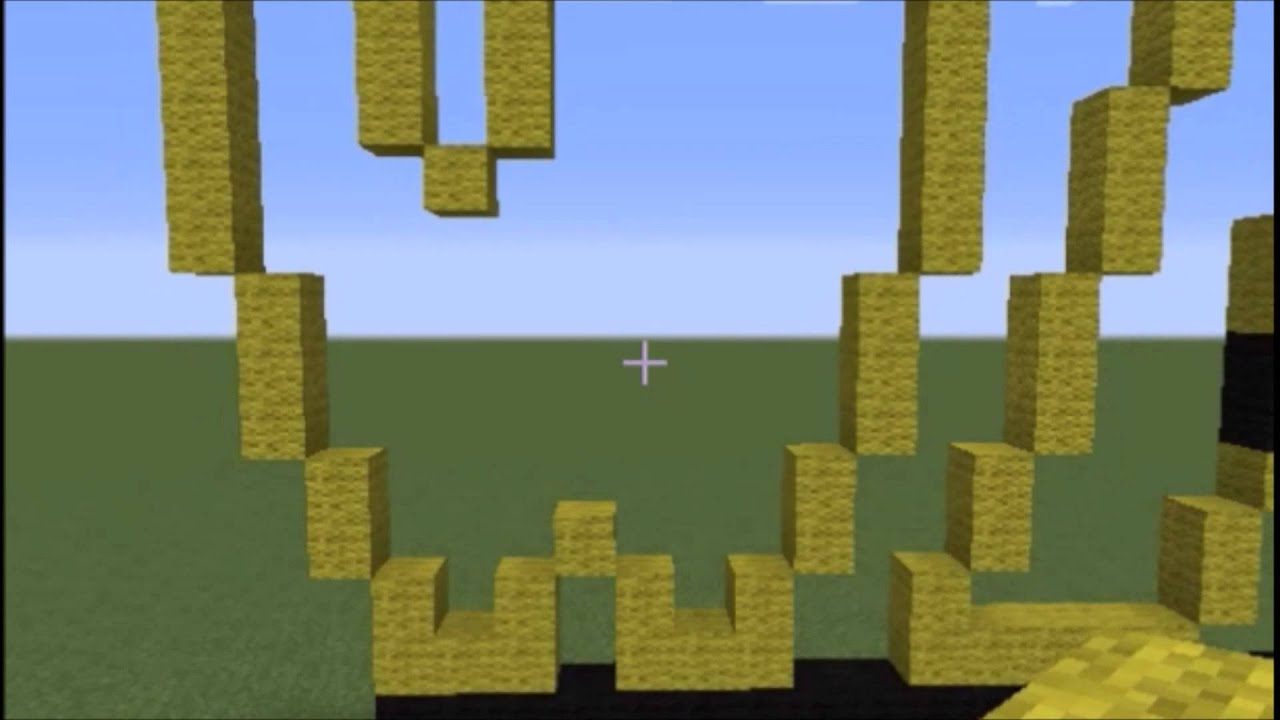Minecraft Tutorial : How To Make Star Wars Logo Pixel Art