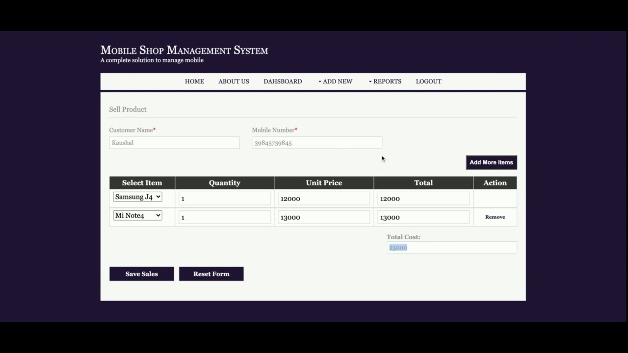 Mobile Shop Management System | Java JSP Servlet Project Tutorial | Java JSP CRUD Project