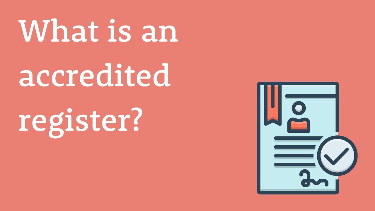 What is an accredited register?
