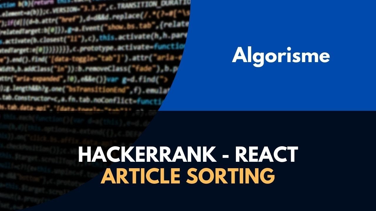 HackerRank - React - Article Sorting