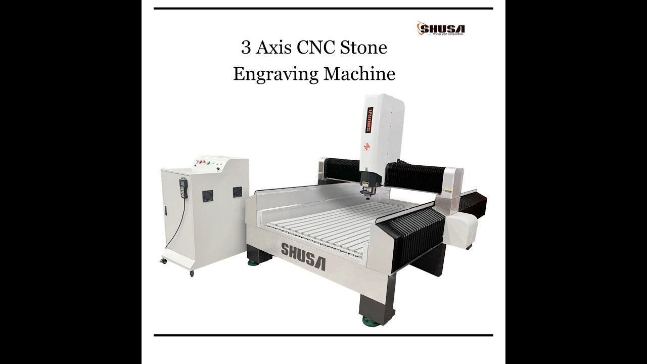Shusa Mechatronics SM 1300 | CNC Stone Engraving Router | 4ft x 8ft Stone CNC Machine