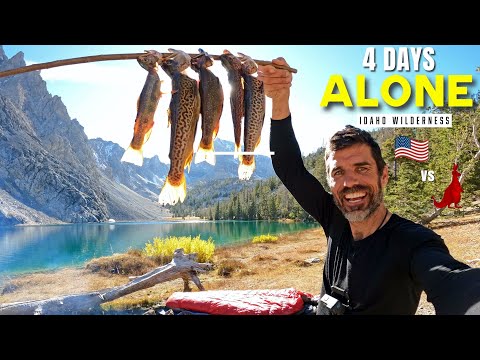 4 Days Alone in Idaho wilderness: Aussie vs American Outback