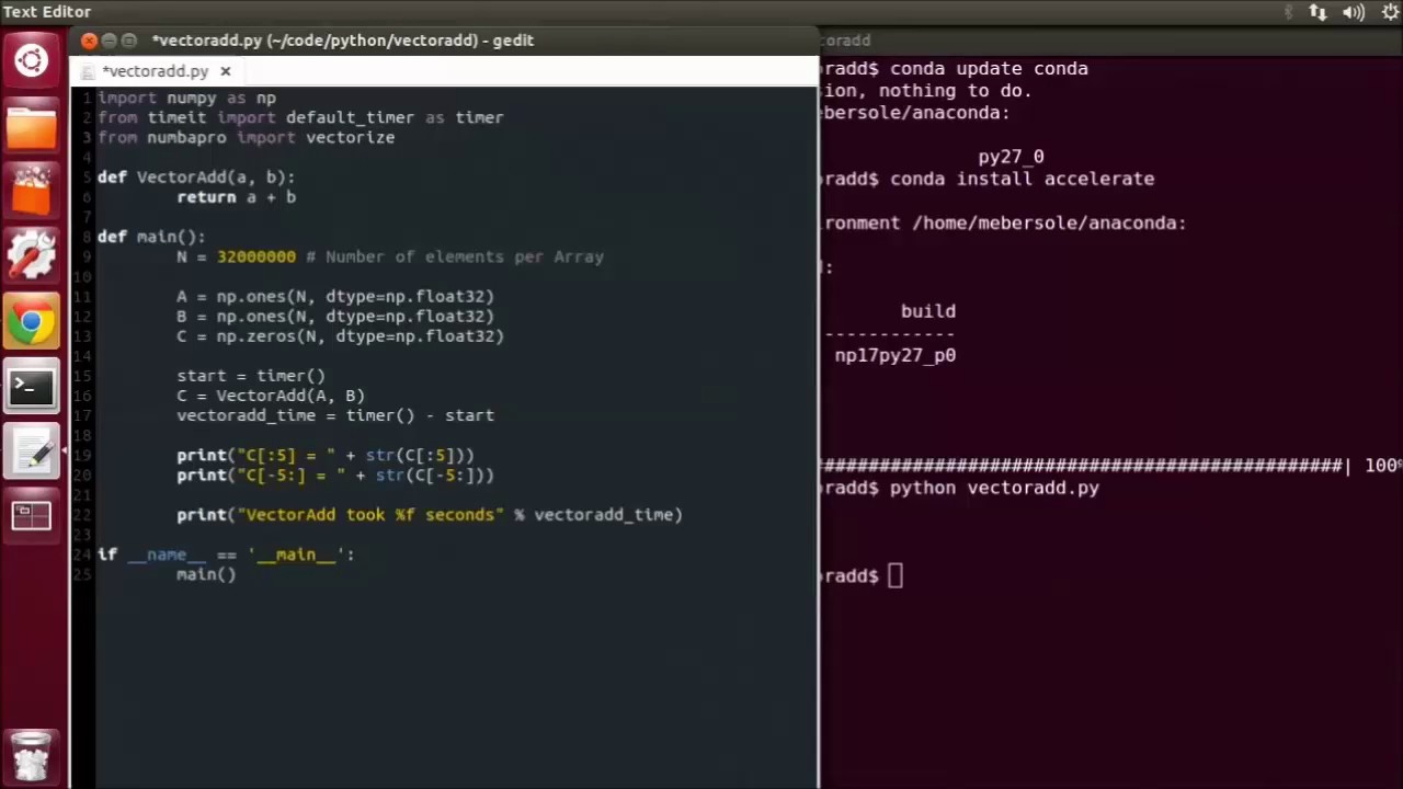 CUDACast #10a - Your First CUDA Python Program