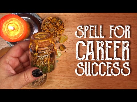 Spell for Career Success - New Job, Promotion, Sigil Magic, Color Magic, Spell Jar, Magical Crafting