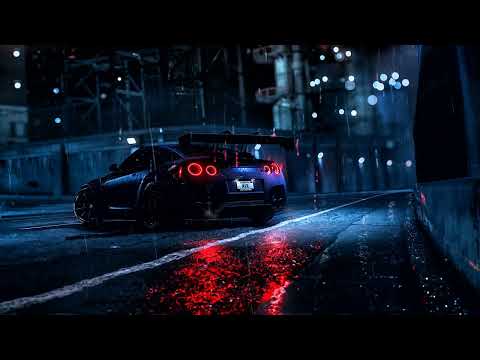 Nissan GTR Night Rain Live wallpaper