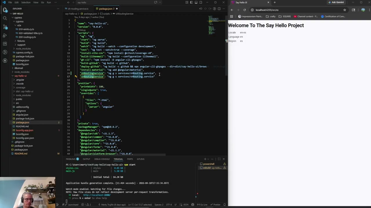 020 -Angular/Voice Say Hello: SH Setup Voice Recognition Service