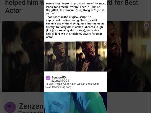 Denzel Washington improvised one of the most iconic (and meme-worthy) lines in Training Day(2001)