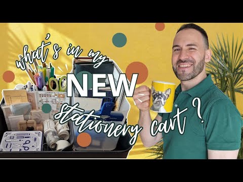 STATIONERY CART Setup! Organising journaling supplies + art media | IKEA + MUJI storage