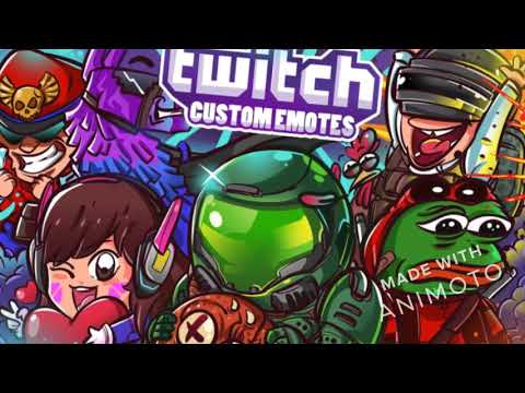 I will create exclusive custom twitch emotes for your channel
