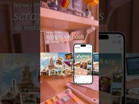 how i make scrapbook posts on instagram ????✨
