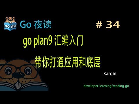 #34 go plan9 汇编入门,带你打通应用和底层 【 Go 夜读 】