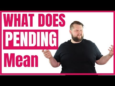 What Does Pending Mean On A House? | In WA State