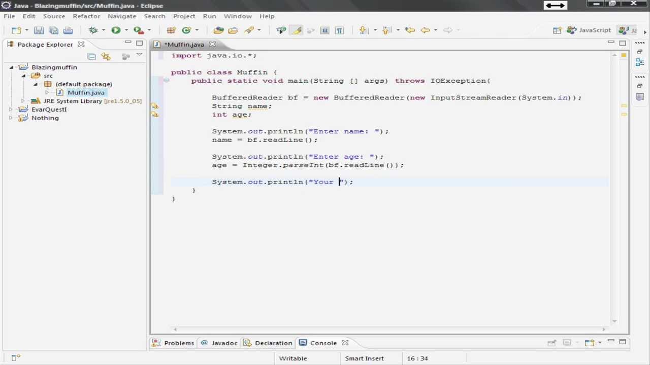 Java Eclipse: BufferedReader Tutorial (remake)