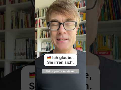 5 ways to say "you're wrong" in German