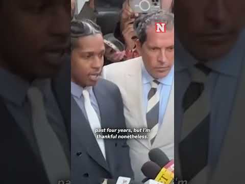Rapper A$AP Rocky Thanks God, Jury After Not Guilty Verdict In Assault Case