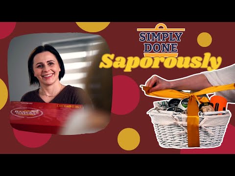 Delicious Food Hamper Gift Baskets Simply Done Saporously #gift #food #hampers #giftbaskets
