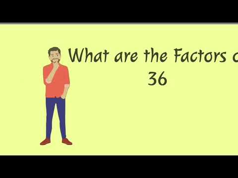 What are the Factors of 36 | Factors of 36