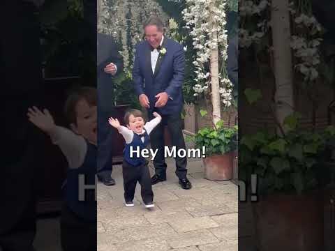 ADORABLE Reaction From Bride’s Son As She Walks Down The Aisle!!! 🥹 #shorts
