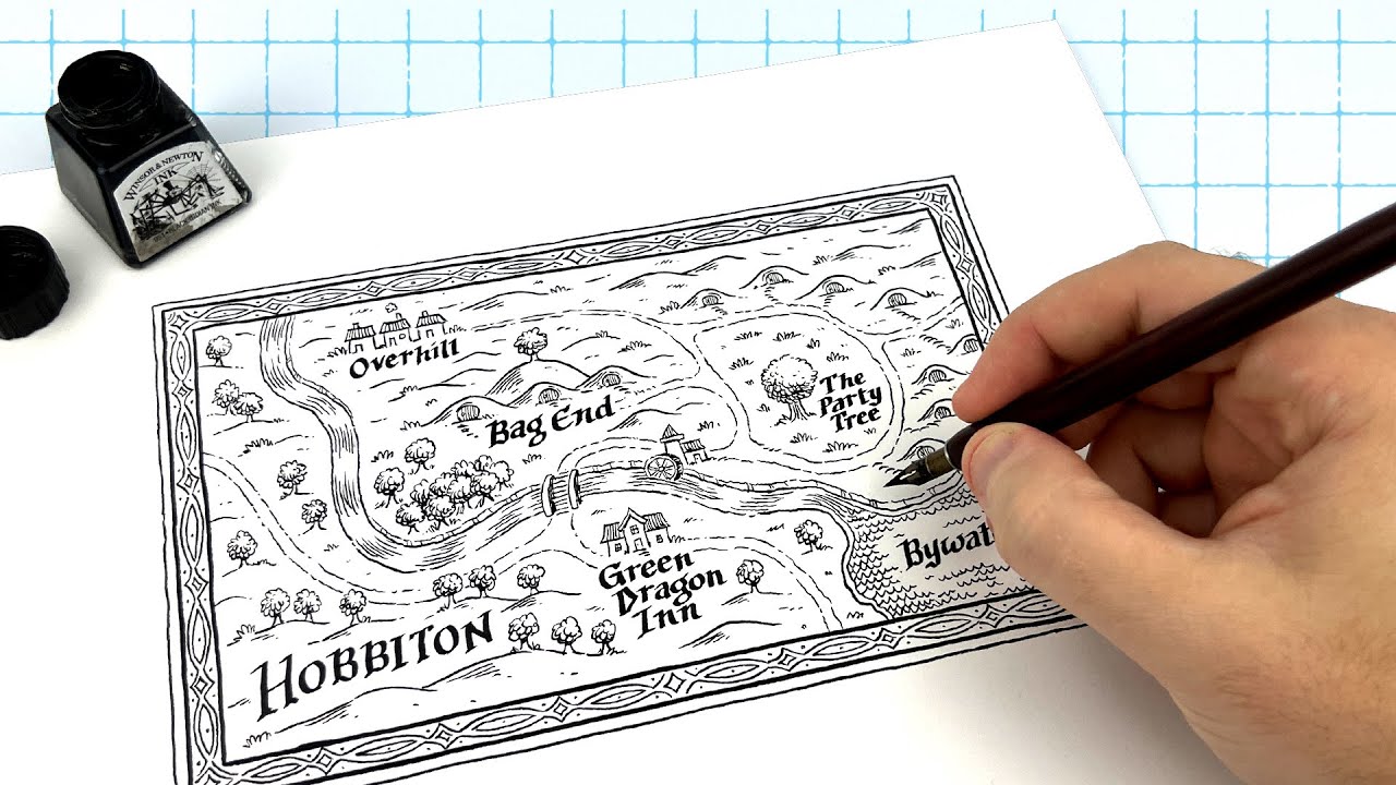 Drawing Maps Like Tolkien!