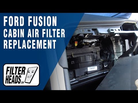How to Replace the Cabin Air Filter on a 2015 Ford Fusion (Glove Box ...