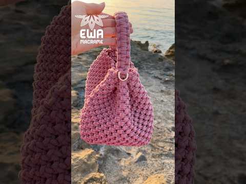 πππDIY MacramΓ© Handbag β¨ NephΓ©li | PolΓ¨ne-Inspired Boho Chic Bag by EWA Macrame Crete #macramebag