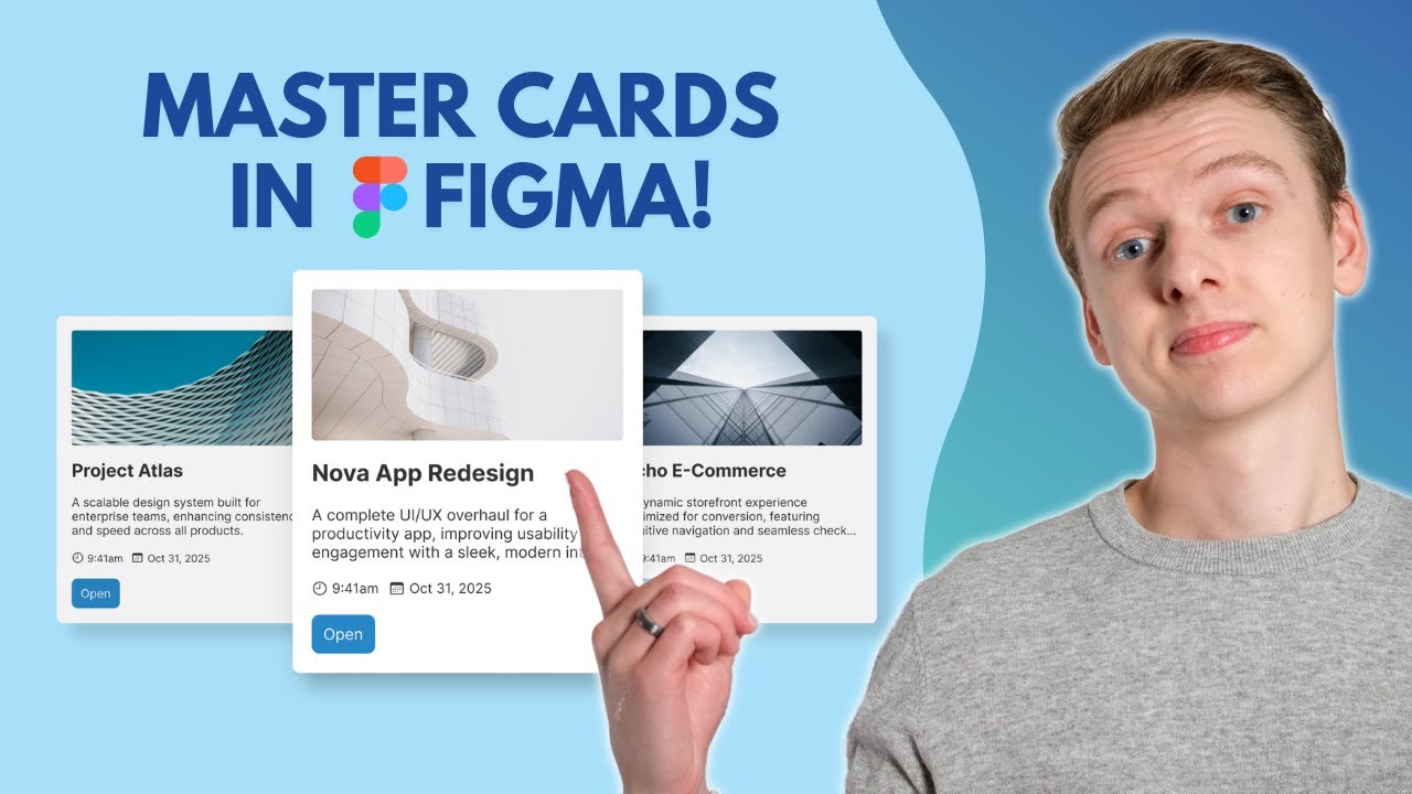Build a Professional Card Component in Figma from SCRATCH!