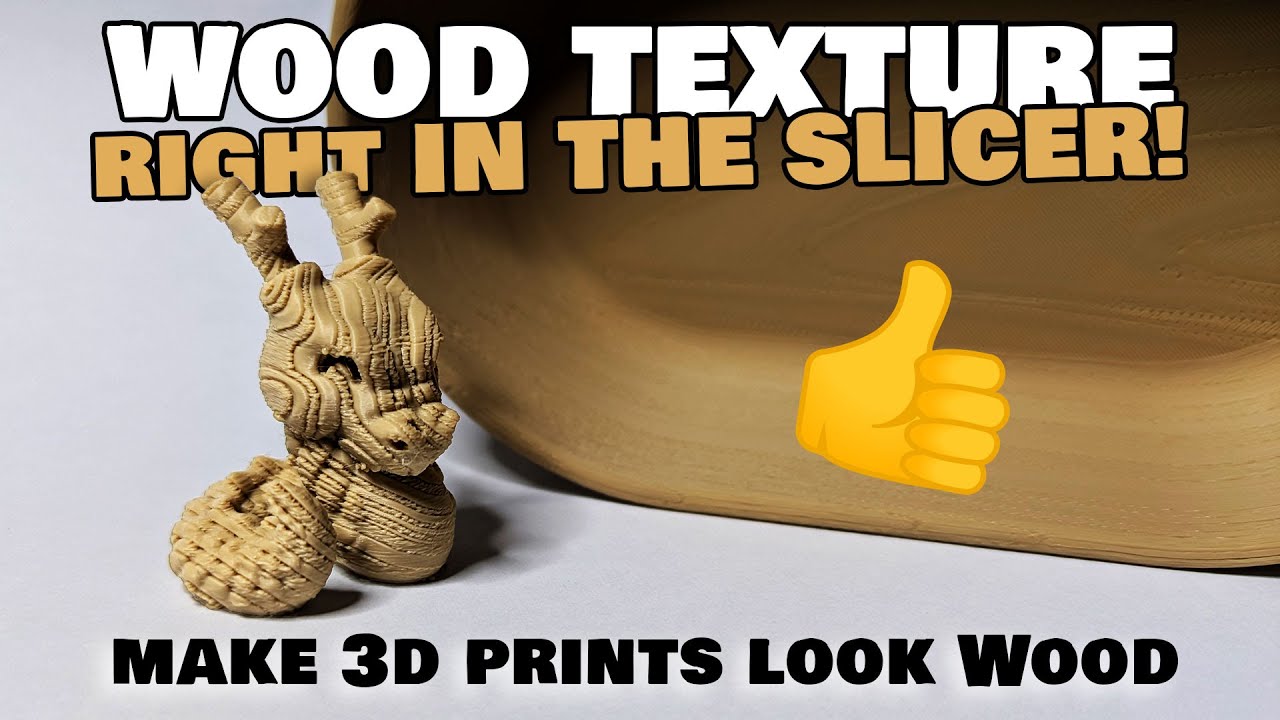 Add Wood Texture to 3D Prints — No Modeling Required!