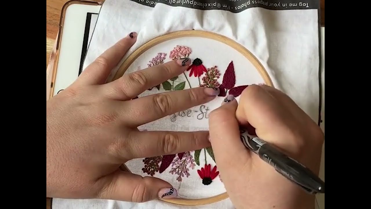 Embroidery Tutorial: How to Trace an Embroidery Pattern With Just an iPad