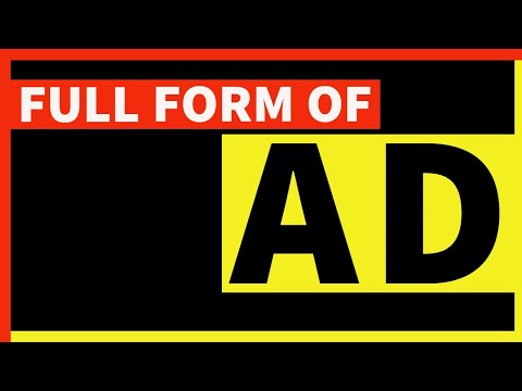 Full form of AD | AD ka full form kya hai | AD full form | Free Learn University