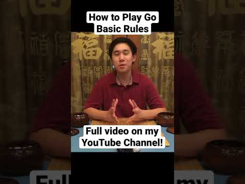 How to Play Go - Basic Rules (full video on my channel) #shorts #howtoplaygo #go #boardgames