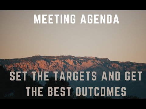 Informal Meeting Agenda Template