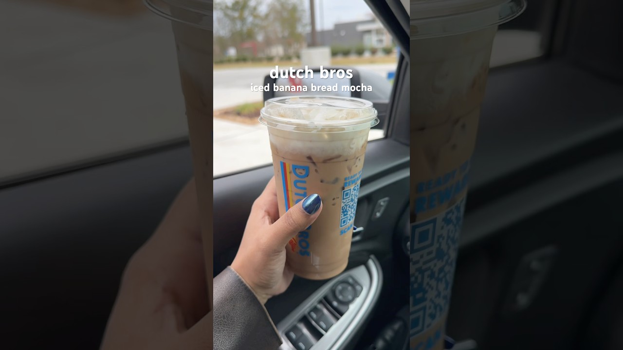 trying the iced banana bread mocha from @DutchBrosTV 💙 #dutchbros #icedcoffee #coffeelover