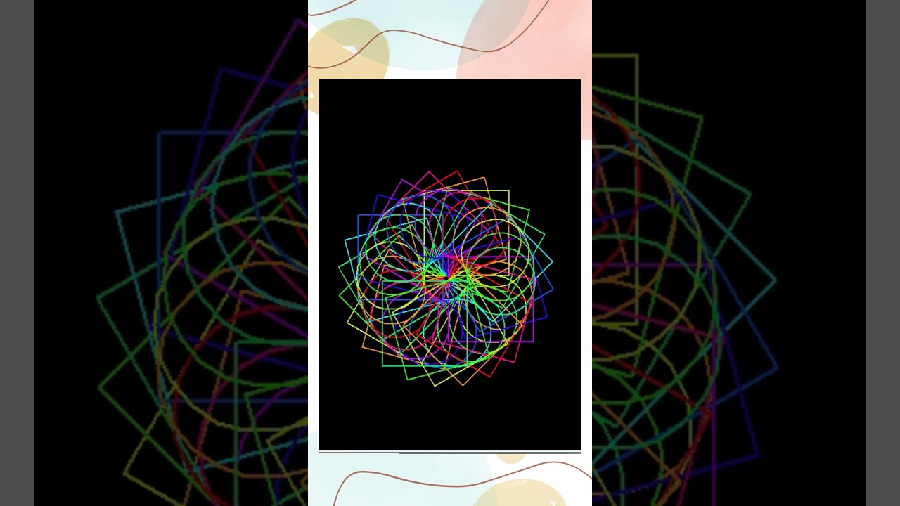 Creative Rainbow Mandala With Python Turtle. #python #pythonprogramming  #turtle