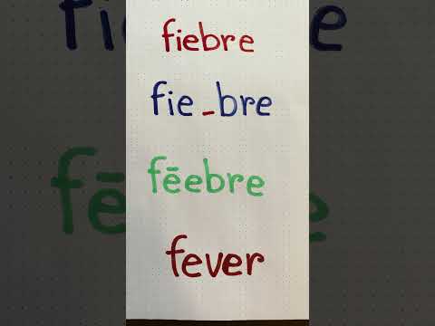 How to pronounce “fever” in Spanish