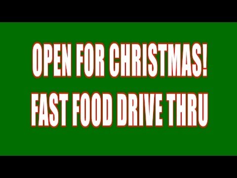 Open on Christmas: Fast Food Says Yes, Wendy's Says No