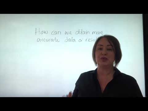 Accuracy? How do you improve accuracy in an experiment?