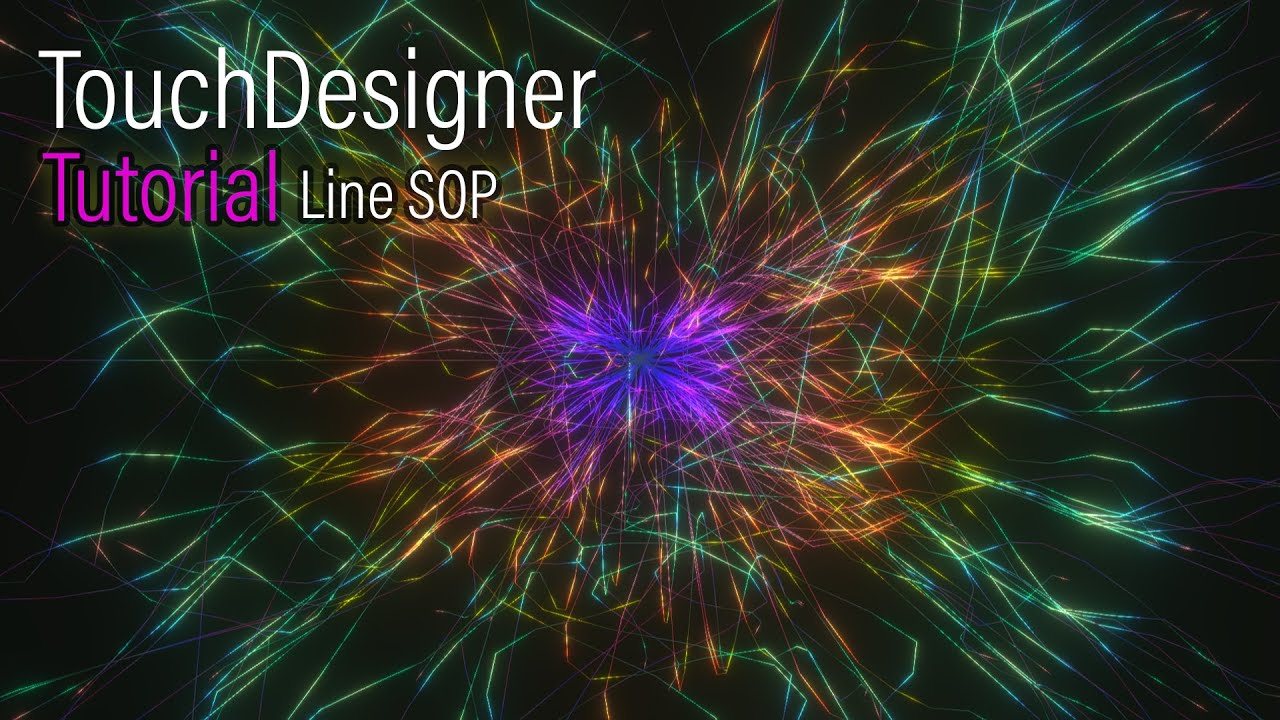 TouchDesigner tutorial - create this animated visual with one line SOP