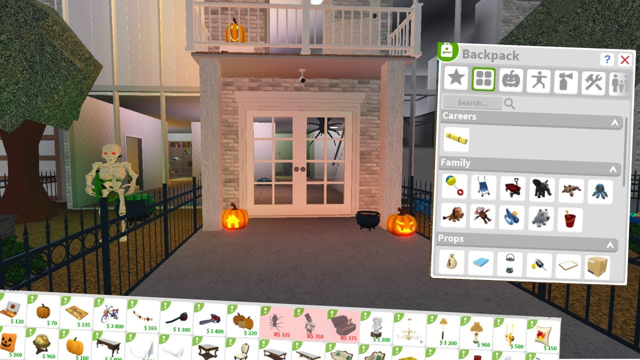 NEW BLOXBURG HALLOWEEN UPDATE! New Backpack Features, Furniture, Orchard Farm, Etc