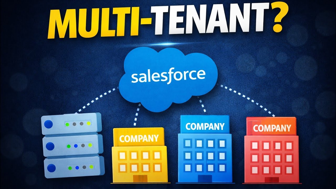 Salesforce Multi-Tenant Architecture Explained | Simple Real-World Example (Beginner)