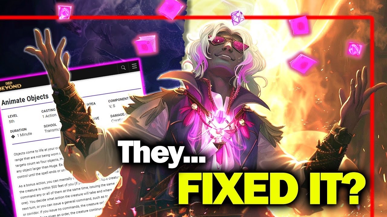 Animate Objects Doesn't Break D&D Anymore #dnd #dungeonsanddragons