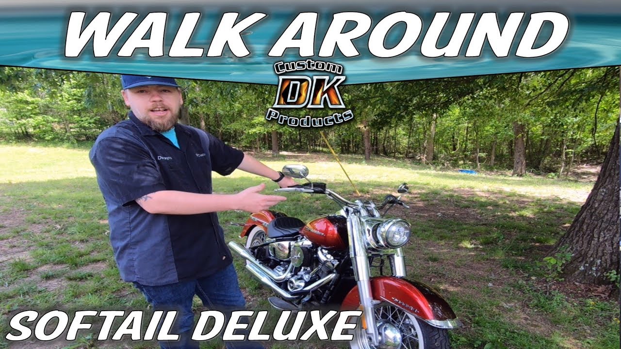 Harley Softail Deluxe -Walk-Around Review of Mods