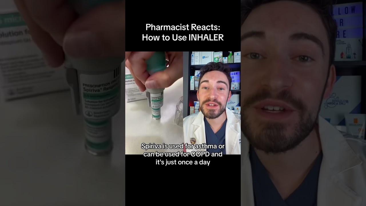PROPER INHALER TECHNIQUE #asthma #copd #inhaler #pharmacist #doctor #doctorreacts #shorts